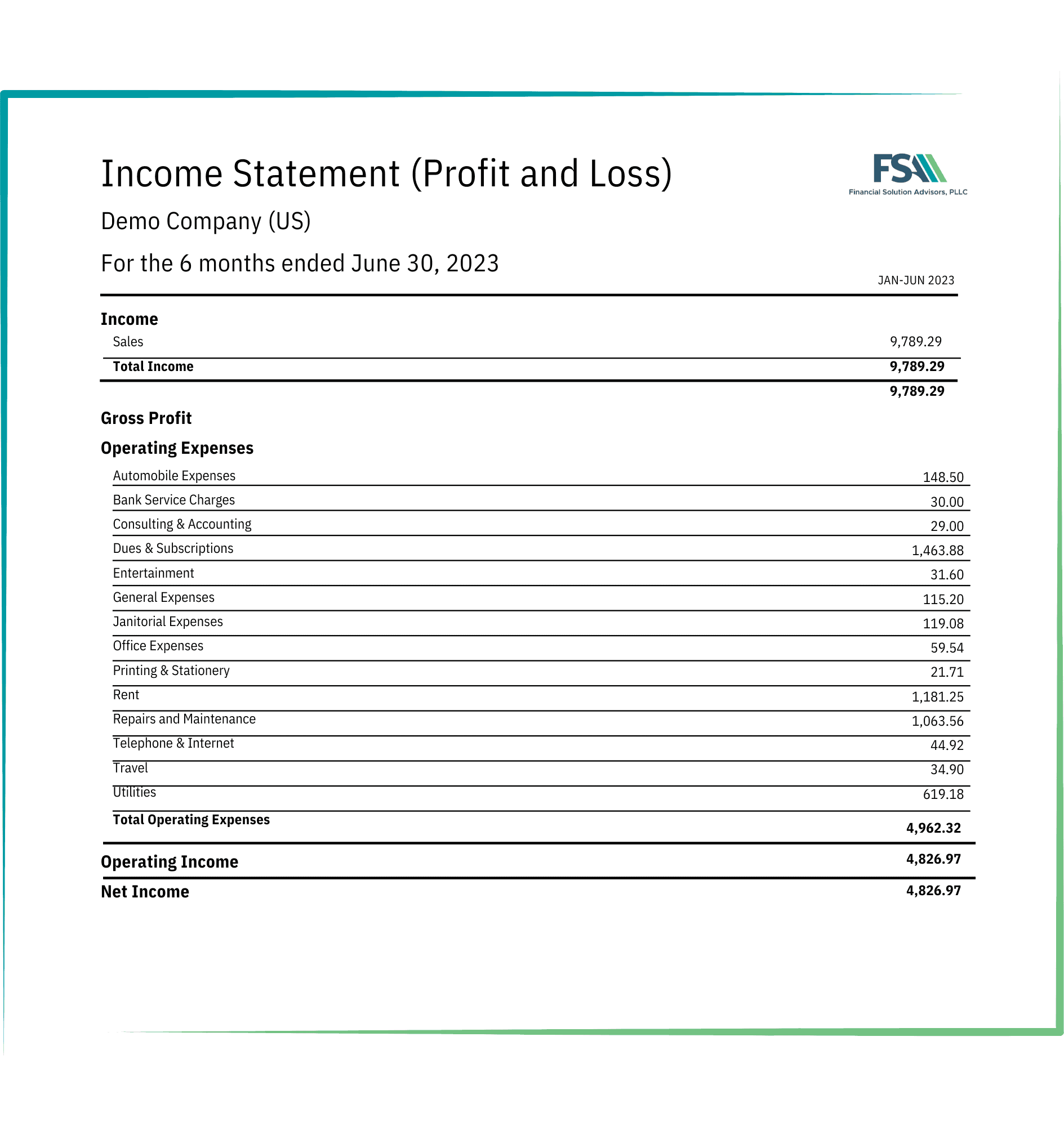 Small Business Income Statement Guide